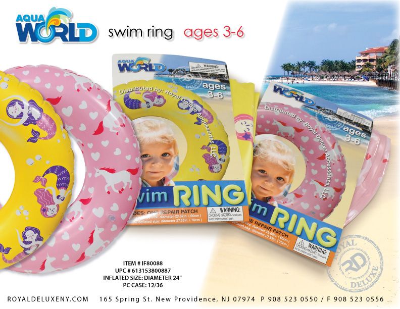 Kids Inflatable Ring Unicorn & Flamingo ~ Small Size *bag - at ...