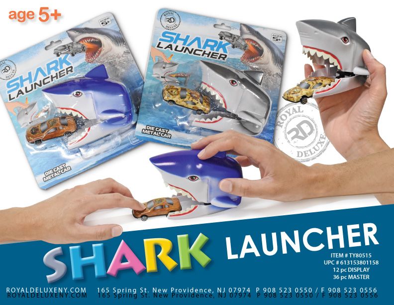 Shark Launcher Die Cast Car Set - at - royaldeluxeny.com