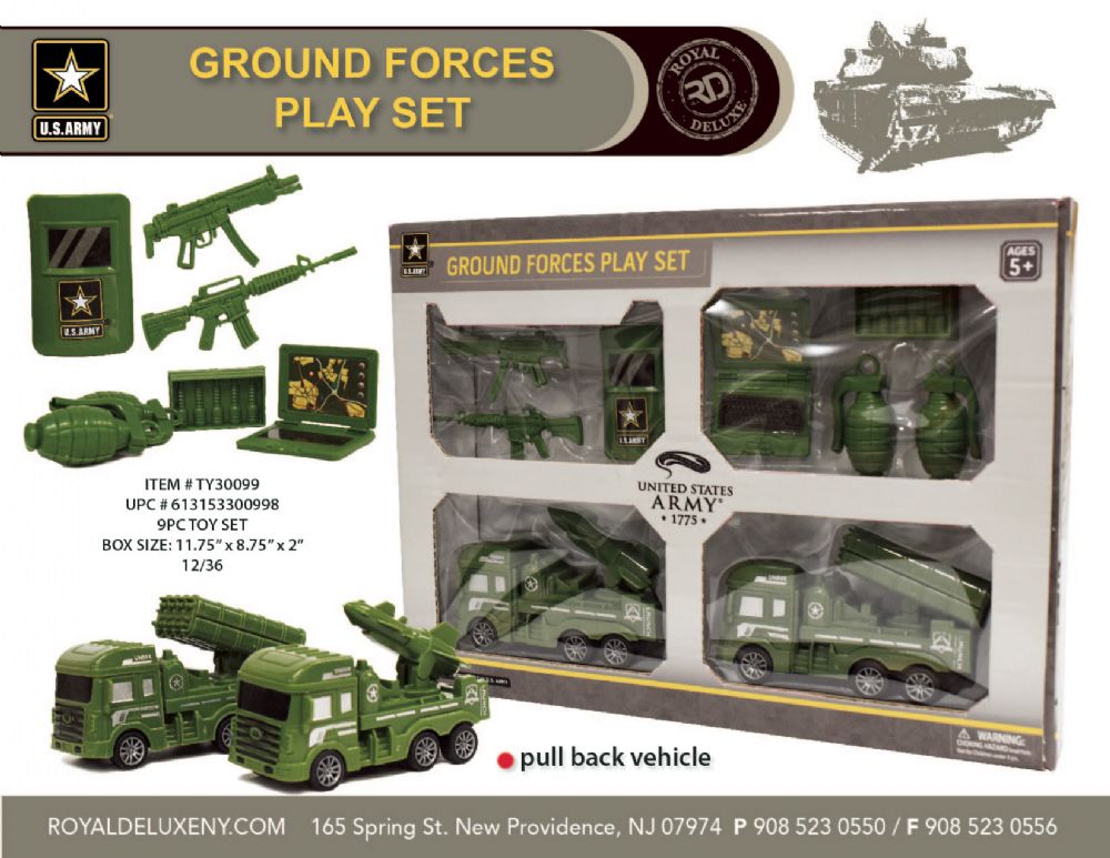 Us Army Ground Forces 9 Pc Set - at - royaldeluxeny.com