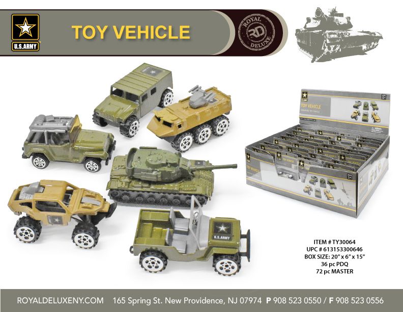 Us Army Toy Miniature Vehicle In Blister Pack - at - royaldeluxeny.com