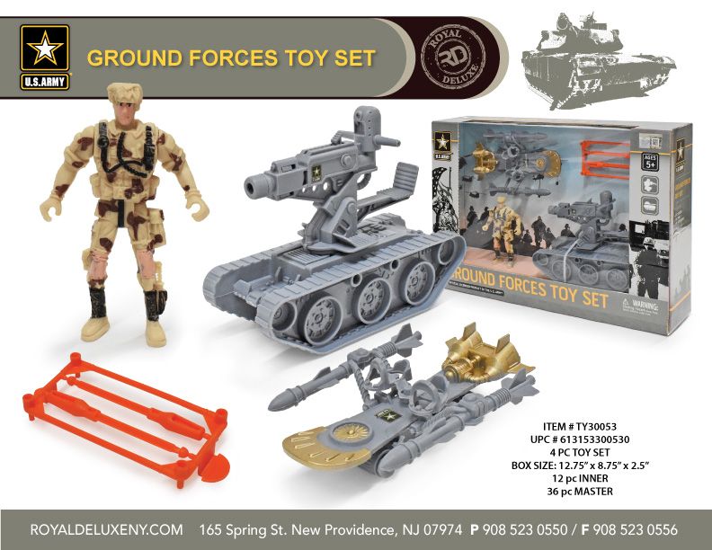 Us Army Boxed Toy Soldier & Vehicle Set - at - royaldeluxeny.com