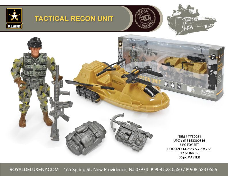 Us Army Boxed Toy Set W/ Soldier, Speedboat, & Accessories - at ...
