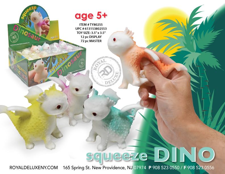 Multi Dino Squeeze - at - royaldeluxeny.com