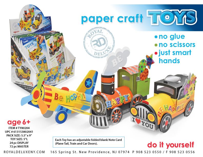 Diy Paper Craft Toy Kit - at - royaldeluxeny.com