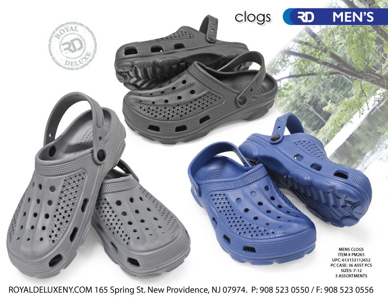 Mens Mesh Clog - at - royaldeluxeny.com