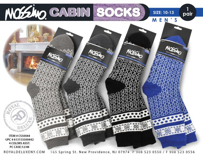 Mossimo Men's Cabins Socks - at - royaldeluxeny.com