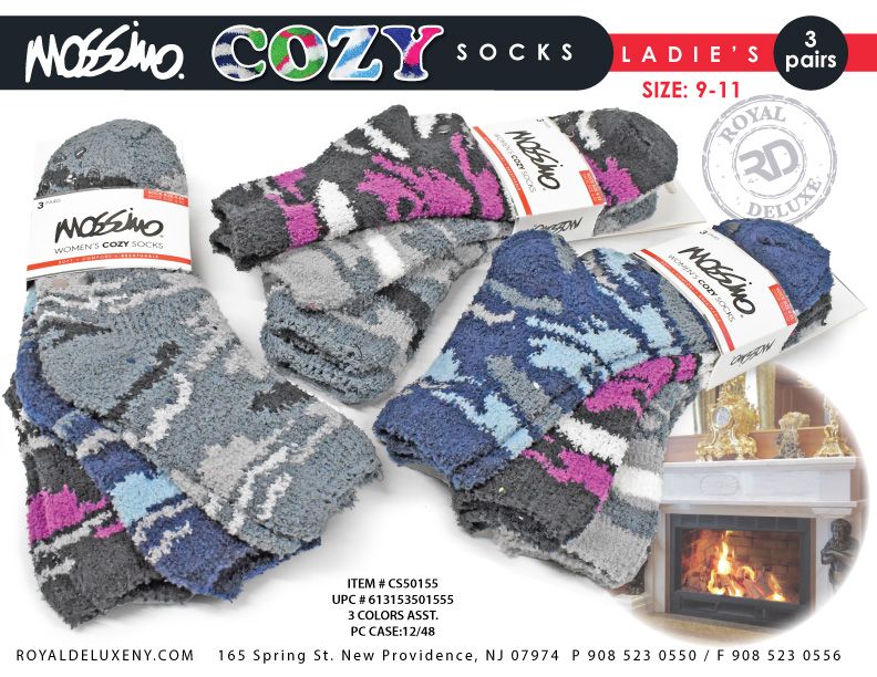 Mossimo 3pk Cozy Sock W/ Gripper BottoM- Animal Print - at ...