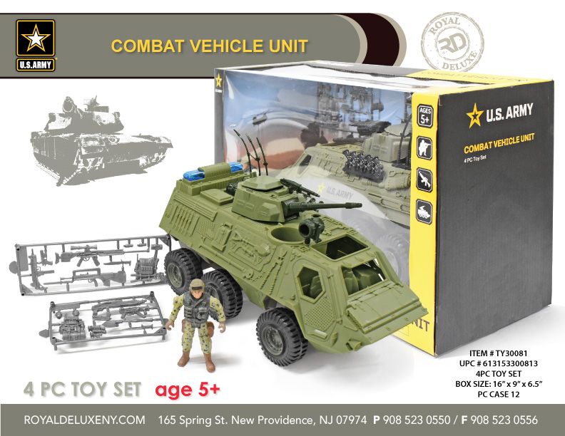 Us Army - Big Box Toy Set W/ Combat Vehicle - at - royaldeluxeny.com